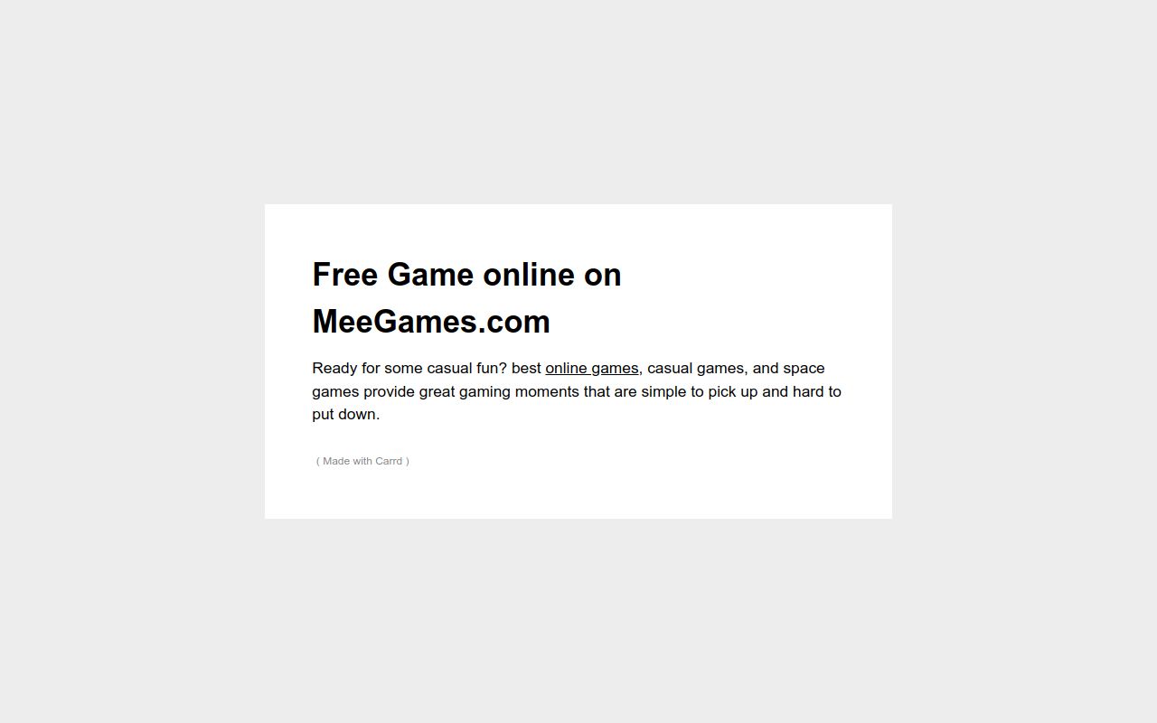 Meegame - Game online